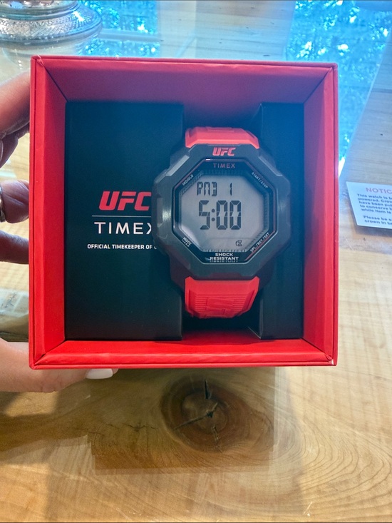 Timex | Accessories | Timex Red And Black Ufc Digital Sport Watch ...